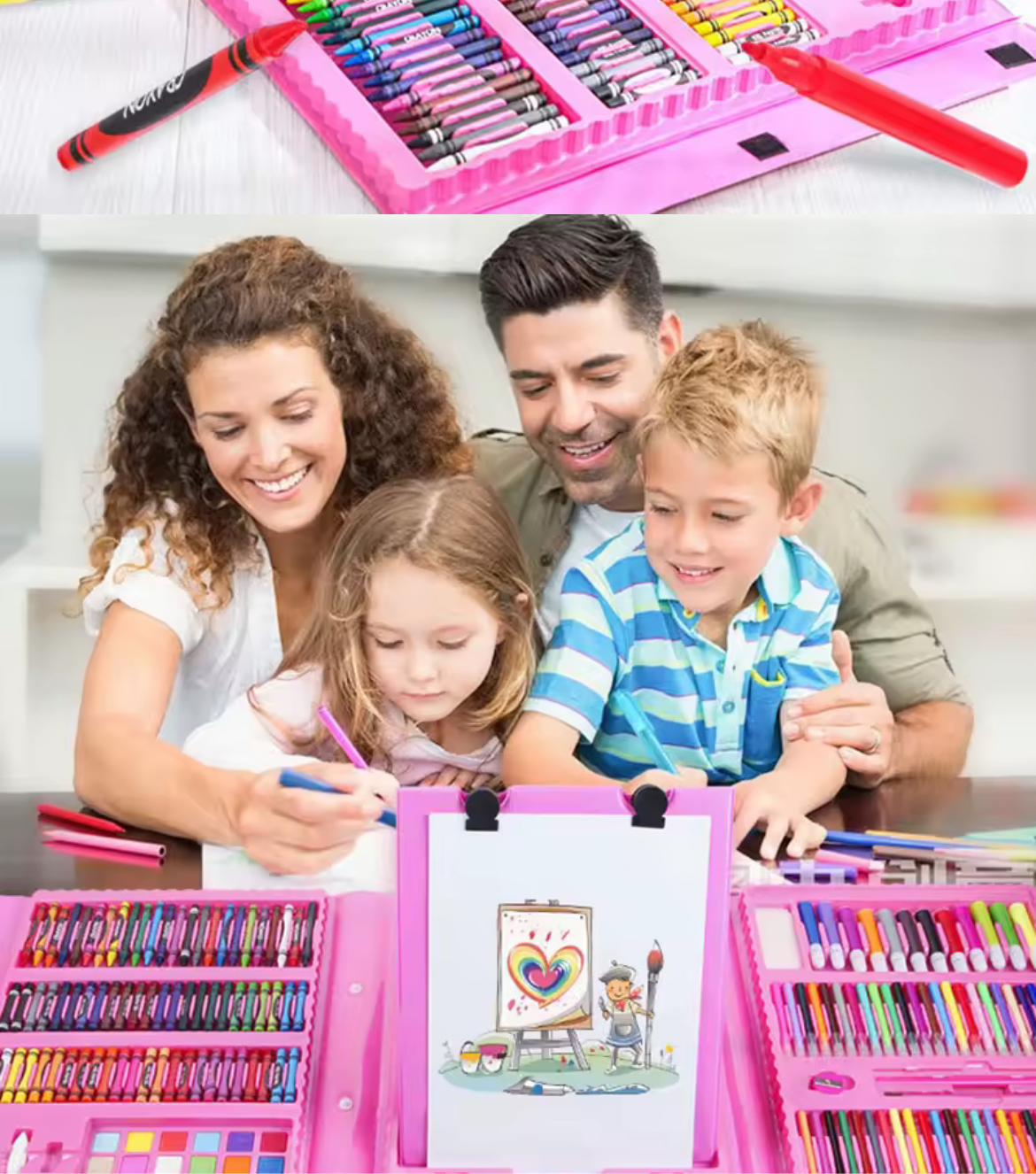 🎨 Kit Artistique 208 Pièces – Le Tout-en-Un de la Créativité ! – SEN TOYS